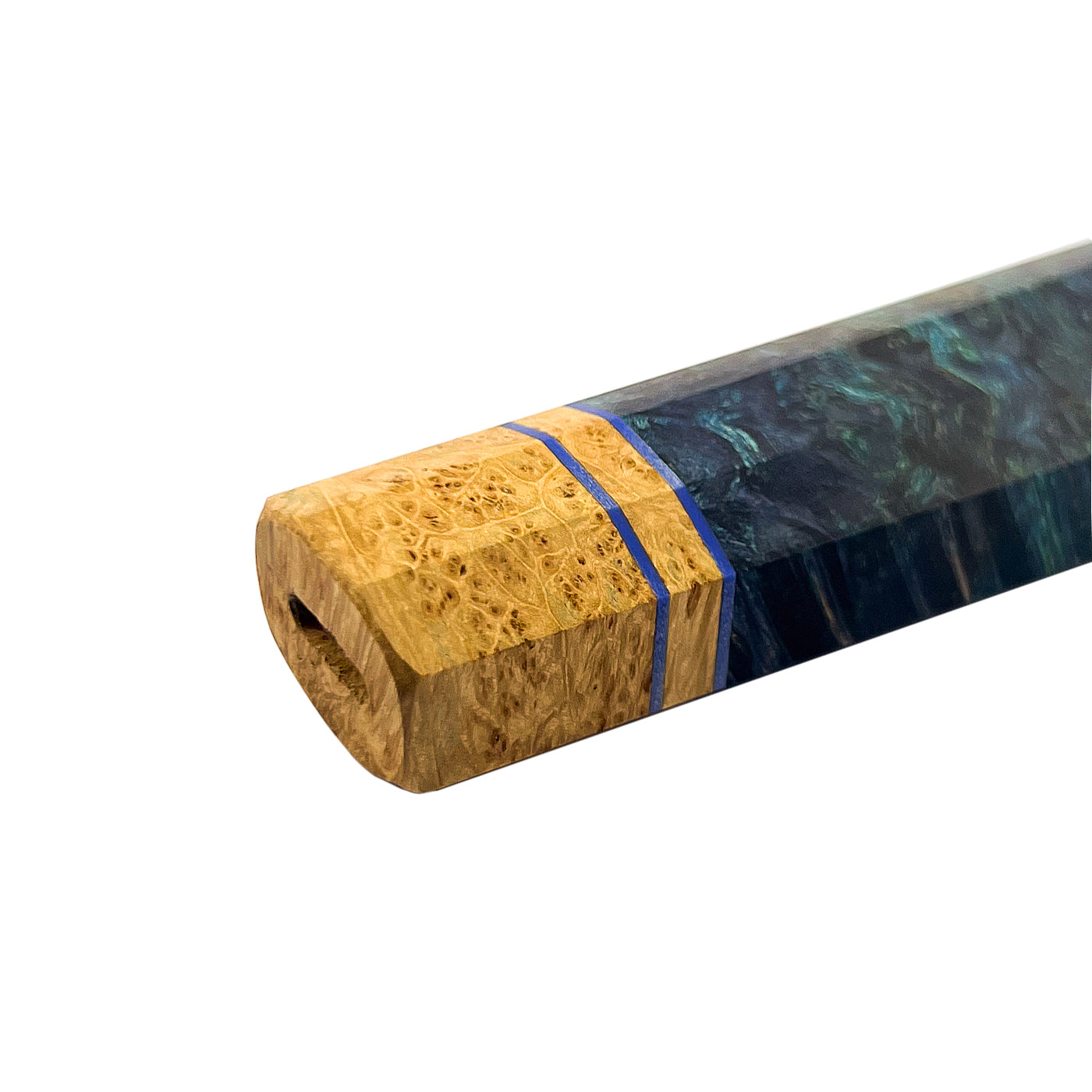 Japanese Style Octagonal Knife Handle 3646 // Amboyna, Maple,Liner